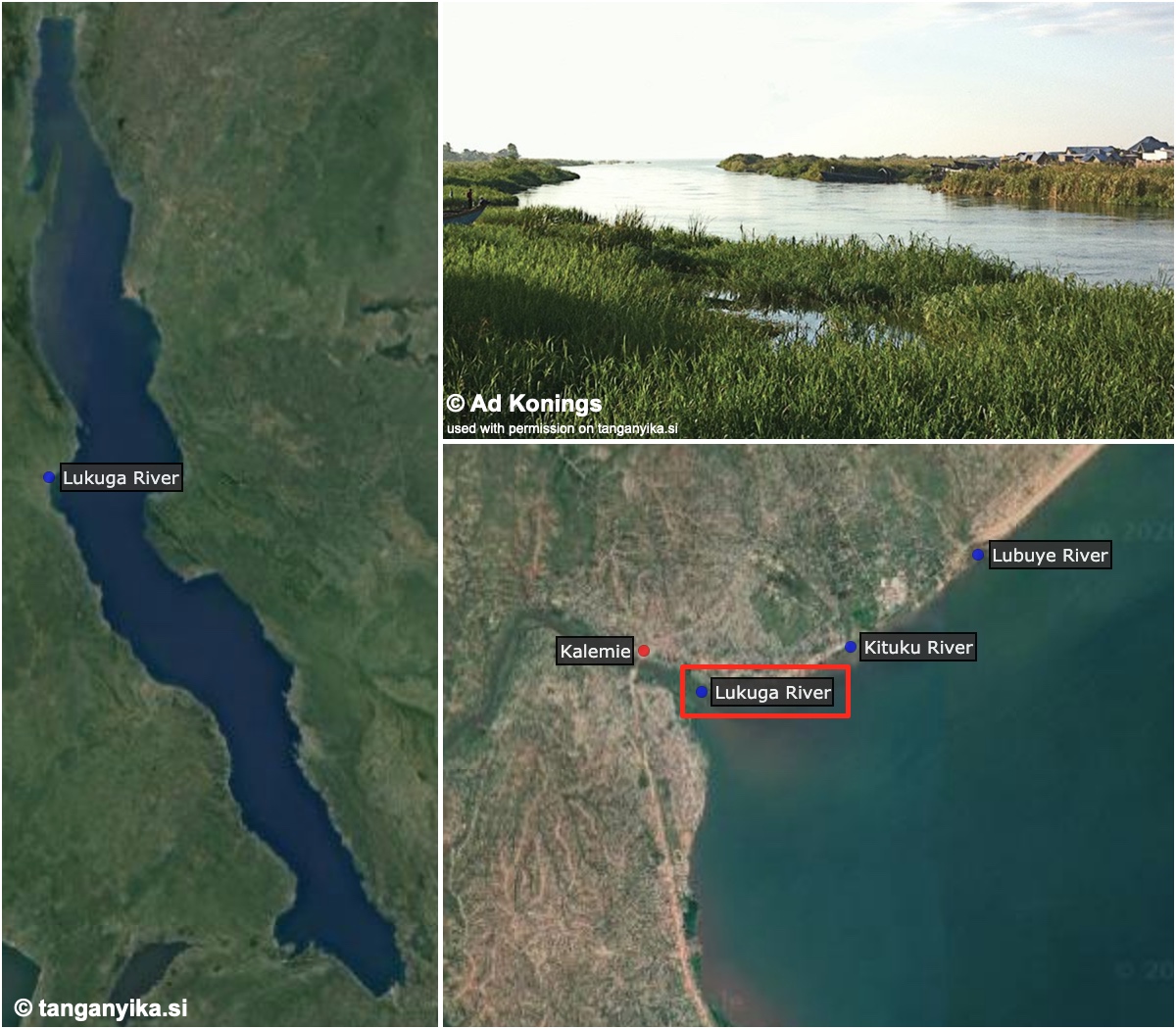 Lukuga River, Lake Tanganyika, DR Congo